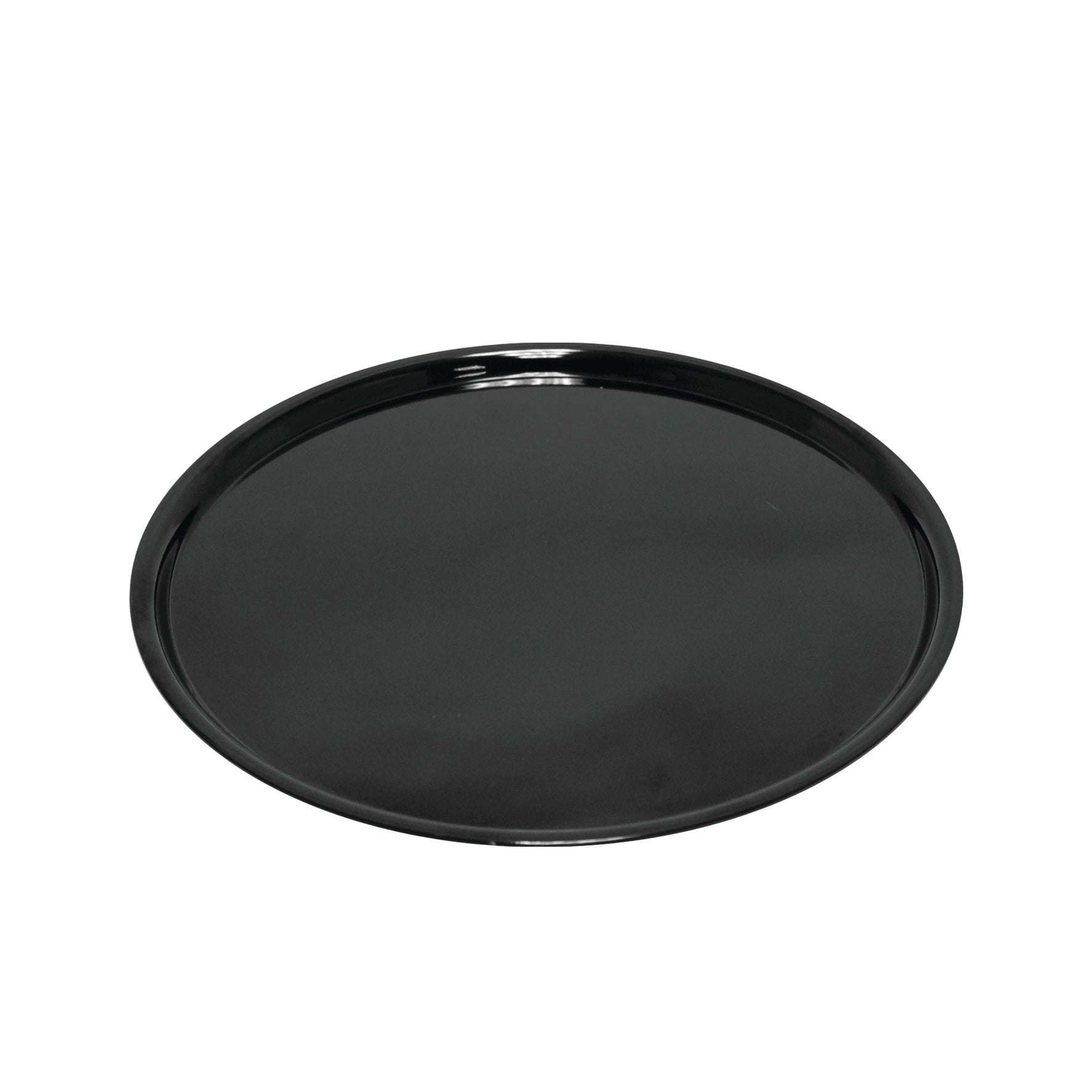 Black Melamine Round Tray 300mm — Dalebrook