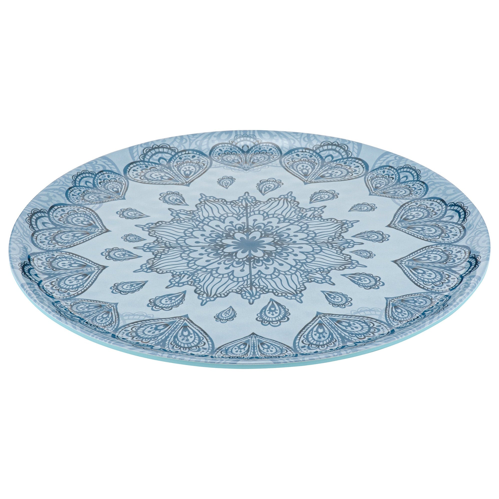 Purple Mehndi Melamine Platter 350x350x15mm — Dalebrook