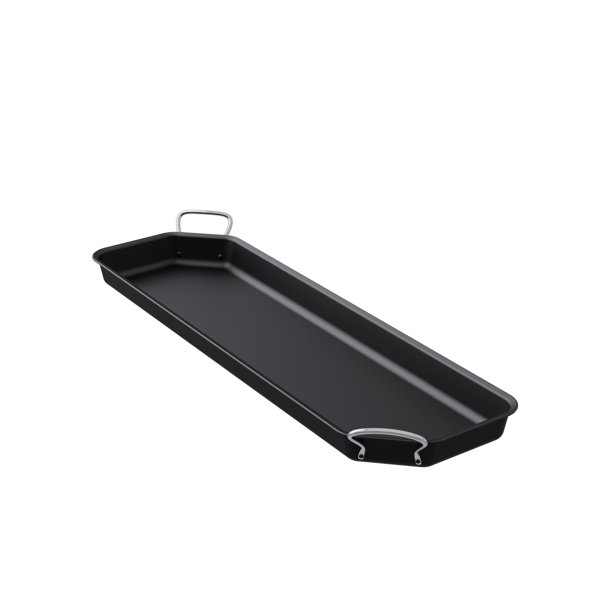 Ore Black Stainless Steel Greblon 2/4 Gastro Tray 162x530x35mm — Dalebrook