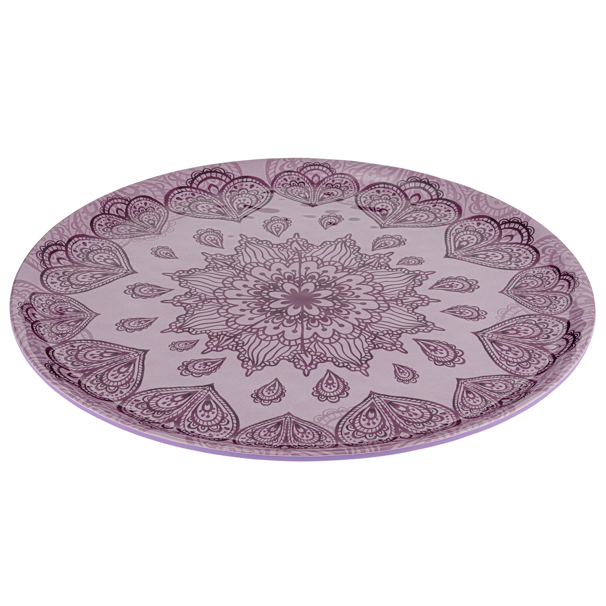 Purple Mehndi Melamine Platter 350x350x15mm — Dalebrook