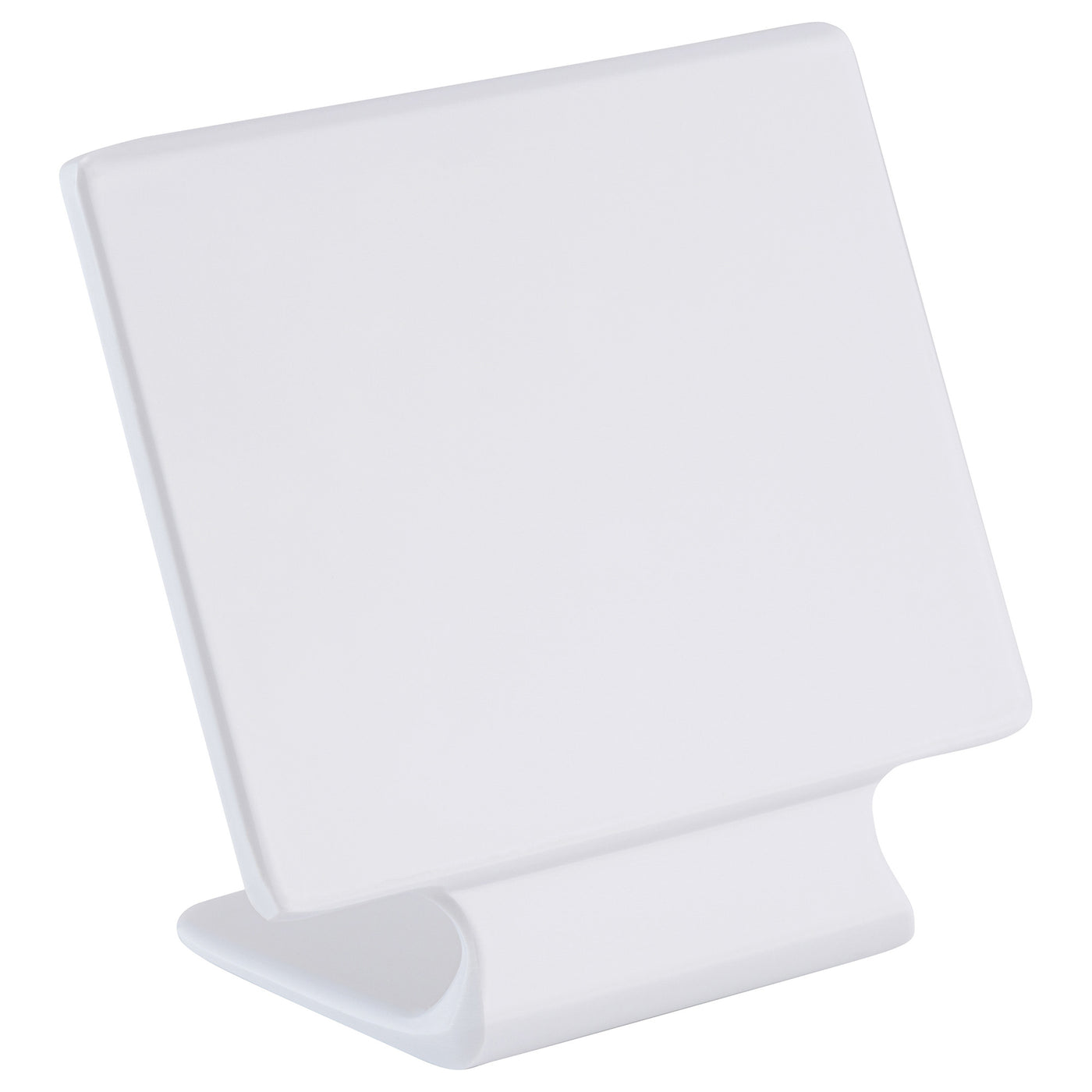 White Melamine Ticket Stand 100x100mm — Dalebrook
