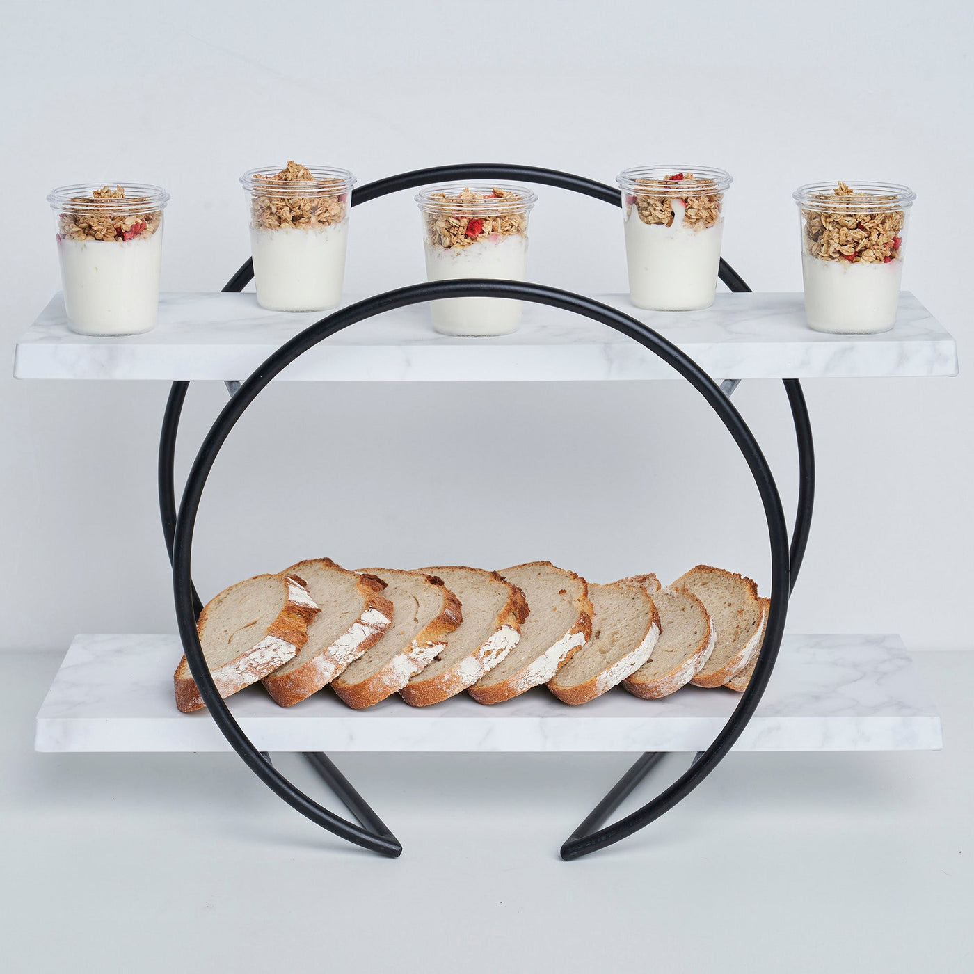 Black Circular Buffet Stand — Dalebrook