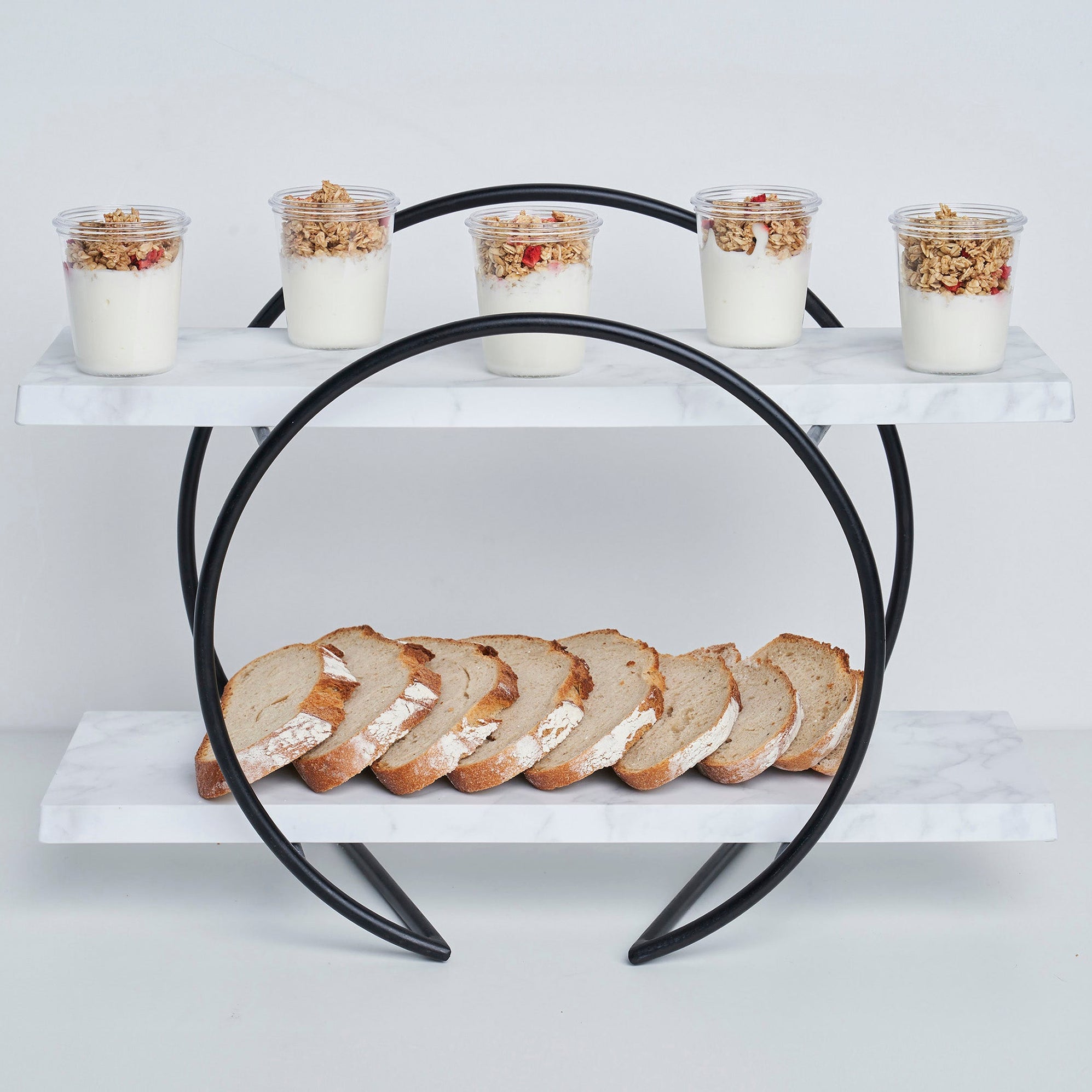 Black Circular Buffet Stand — Dalebrook
