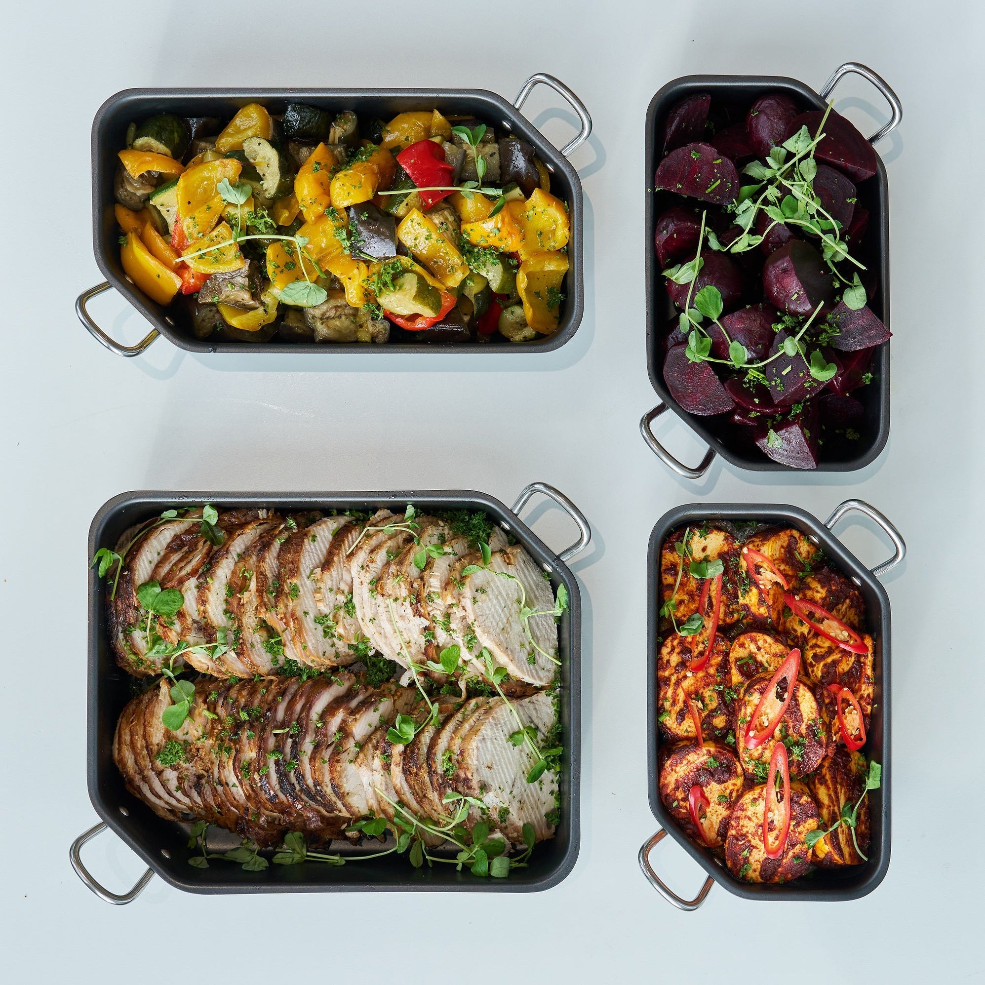 Ore Black Stainless Steel Greblon Crock 265x164x70mm — Dalebrook